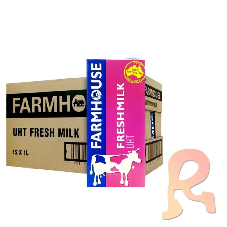 Farmhouse UHT Fresh Milk 12x1L - Running Man Delivery